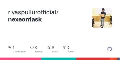 GitHub Riyaspullurofficial Nexeontask