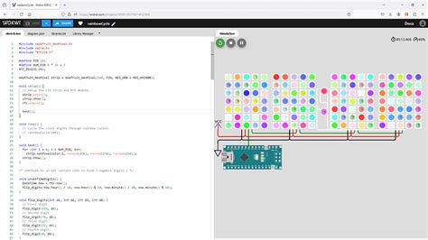 Blink Clock Dots With Rainbow Effect General Guidance Arduino Forum