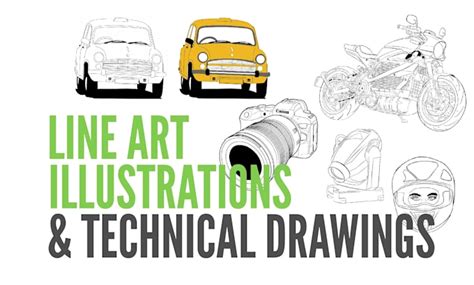 Make Detail Technical Line Art Drawing From Photo By Goddydesigns Fiverr