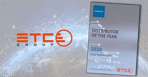 Etc Group Awarded Distributor Of The Year 2020 By Corning