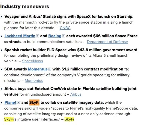Skyfi On Linkedin Thanks For Picking Up The Planet Partnership News Michael…