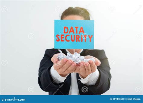 Inspiration Showing Sign Data Security Word Written On Protected Important Personal Data From