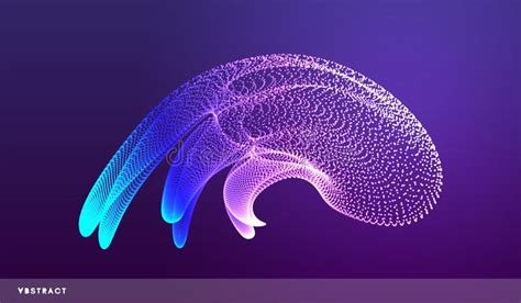 3d Connection Structure Futuristic Technology Style Abstract Design