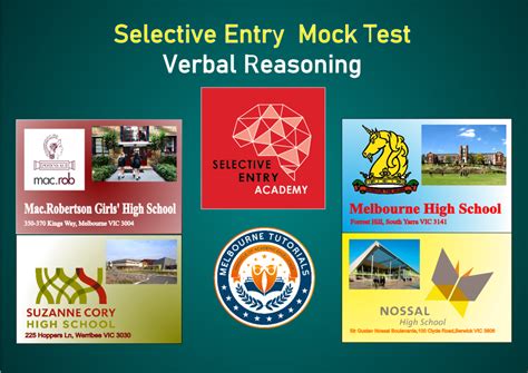 Selective Entry Mock Test 4 Verbal Reasoning Selective Entry Academy
