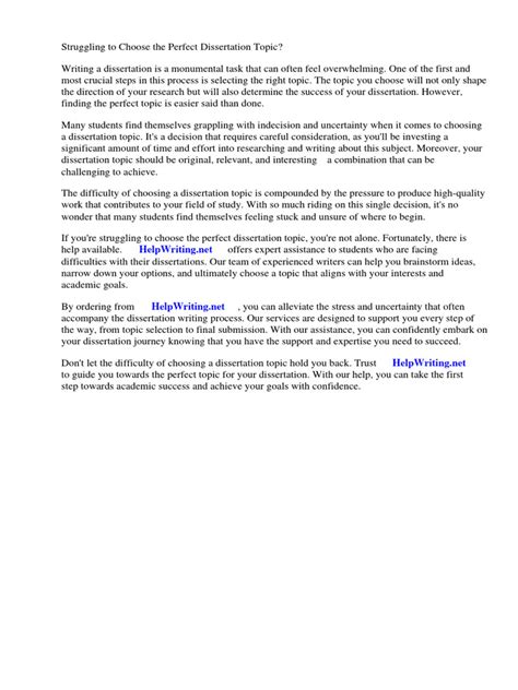 Choose Perfect Dissertation Topic Pdf Cognitive Behavioral Therapy Intelligence Ai