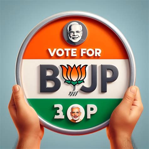 Premium Photo Bjp Voting Poster India Election 2024