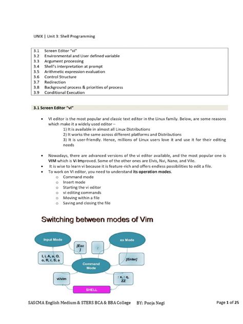 Unit 3 Shell Programming Partial 1 Pdf