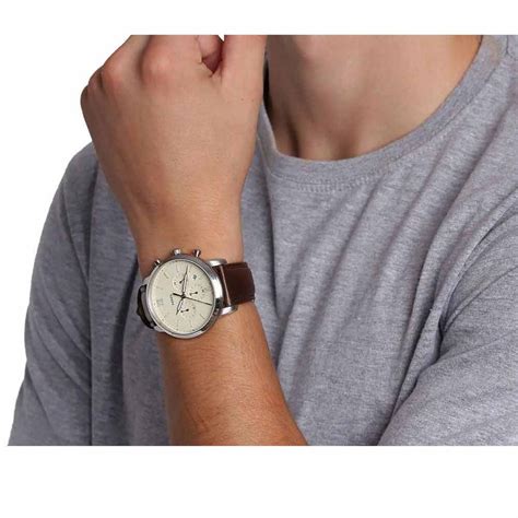 Fossil Fs 5380 Chronograph Leather Band Men Watch