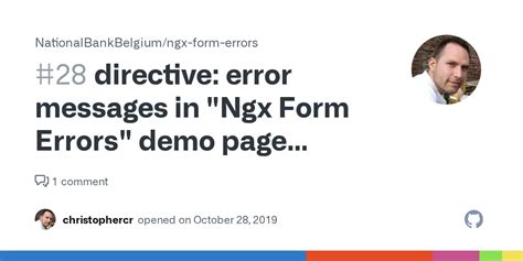 Directive Error Messages In Ngx Form Errors Demo Page Disappear From