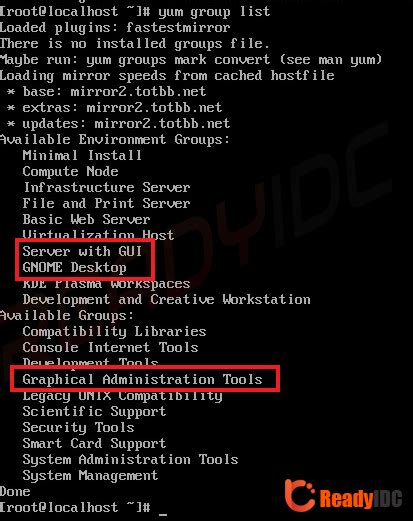 วิธีการติดตั้ง Desktop Environment “gnome” ลงใน Centos 7rhel 7