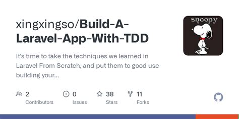 Github Xingxingsobuild A Laravel App With Tdd Its Time To Take The