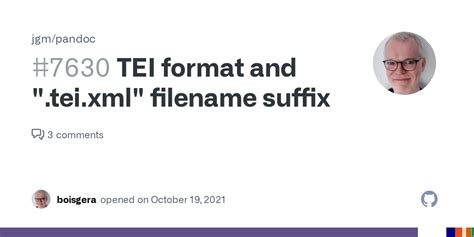 TEI Format And Tei Xml Filename Suffix Issue Jgm Pandoc GitHub