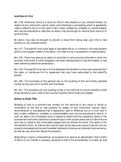 quieting of title pdf title property in rem jurisdiction