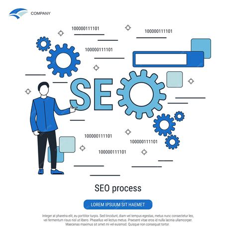 Premium Vector Seo Optimization Information Processing Web Search Flat Contour Style Vector
