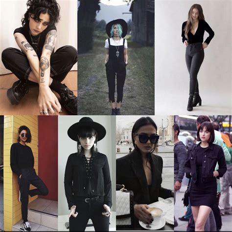 Edgy Dramatic Classic Style Dramatic Classic Classic Style Outfits Soft Grunge Outfits