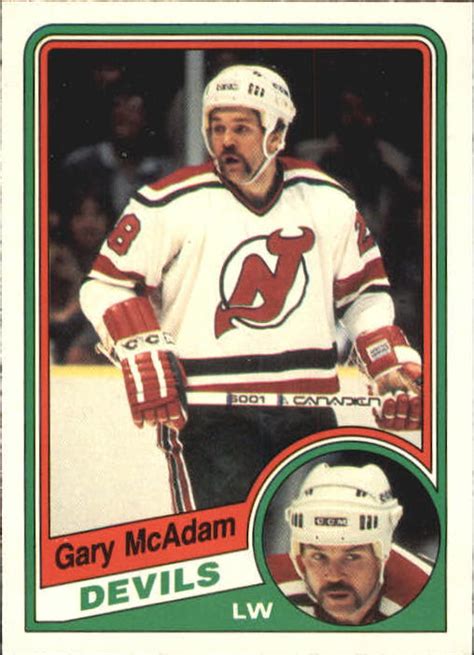 1984 85 O Pee Chee 117 Gary Mcadam Nm The Collectors Friend Beckett Marketplace