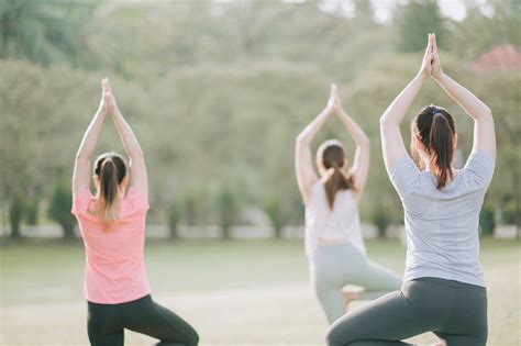 주말 아침에 공공 공원에서 요가를 연습하는 아시아 의 중국 젊은 여성 3 명 준비운동에 대한 스톡 사진 및 기타 이미지 준비운동 20 24세 건강한 생활방식 Istock