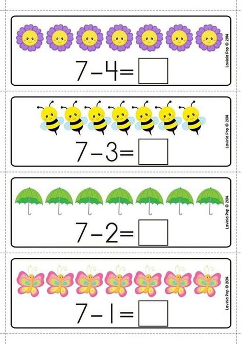 Subtraction Activity Cards Artofit
