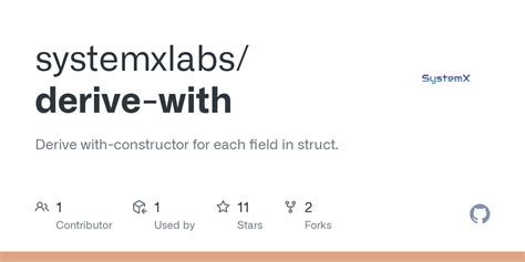 GitHub Systemxlabs Derive With Derive With Constructor For Each