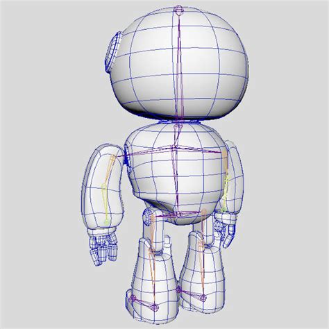 Mini Robot 3d Model Animated Rigged Cgtrader