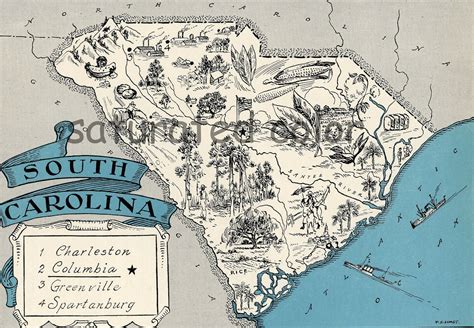 Historical Maps Of South Carolina
