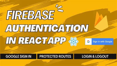 Firebase Google Authentication In React App Step By Step Tutorial YouTube
