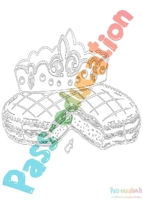 Coloriage Gratuit Galette Des Rois Téléchargez Et Imprimez Des