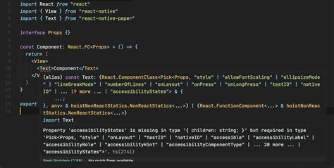 React Native X Removed AccessibilityStates Issue Callstack React Native Paper