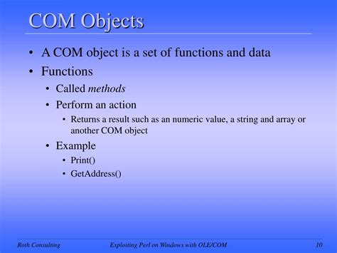ppt exploiting perl on windows with ole com powerpoint presentation