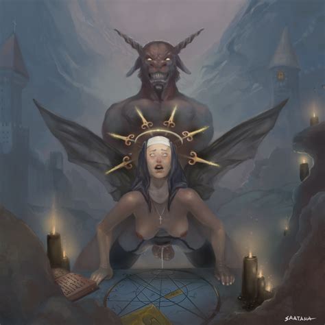 Rule Babe Girls Breasts Candle Cross Necklace Cum Cum Drip Demon Demon Babe Demon On Nun