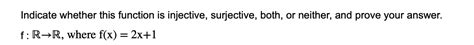 solved indicate whether this function is injective