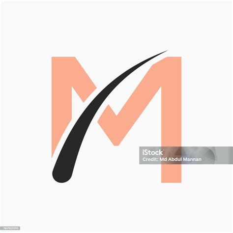 편지 M 헤어 트리트먼트 로고 벡터 템플릿입니다 헤어 케어 기호 건강관리와 의술에 대한 스톡 벡터 아트 및 기타 이미지 건강관리와 의술 건강한 생활방식 대체 요법