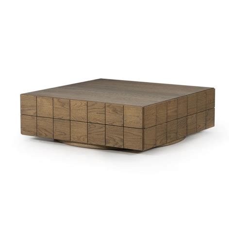 Cube Coffee Table Drifted Oak Solid The Designers Marketplace