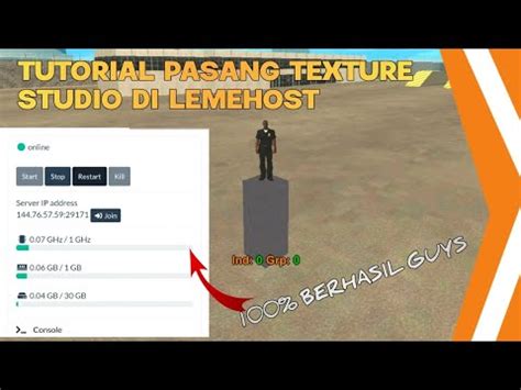 TUTORIAL PASANG TEXTURE STUDIO KE LEMEHOST GTA SA ANDROID || GTA SA ...