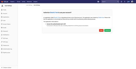 gitlab api 授权认证及使用 zander hsueh