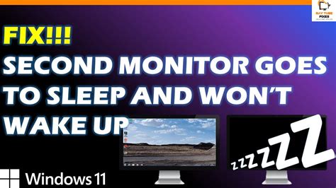 Fix Second Monitor Goes To Sleep And Wont Wake Up Youtube