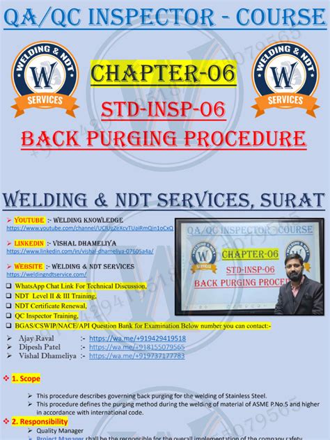 Backing Puring Procedure Pdf