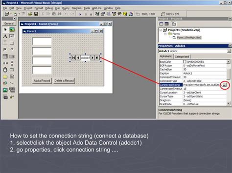 Using Ado Data Control Ppt