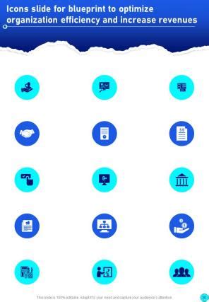 Blueprint To Optimize Organization Efficiency And Increase Revenues Report Sample Example