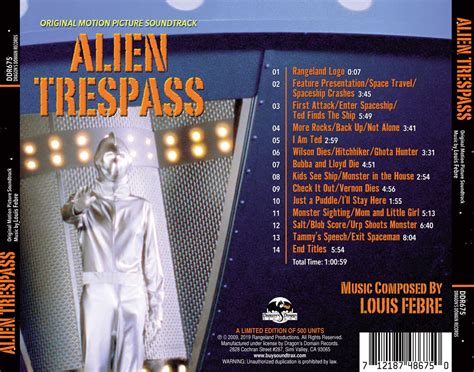 Alien Trespass Original Motion Picture Soundtrack By Louis Febre