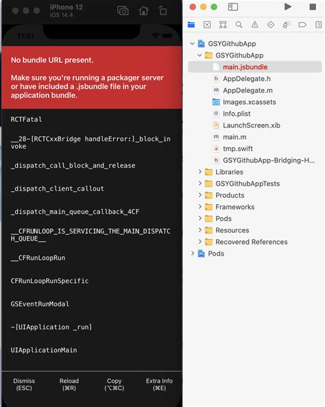 can not found main jsbundle · issue 105 · carguo gsygithubapp · github