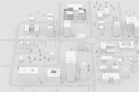 Premium Photo Downtown Building Simulation City 3d Rendering