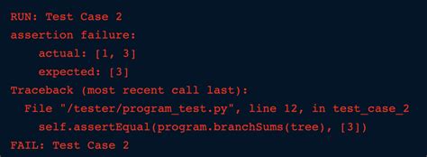 Python Calculating Branch Sum Of Binary Tree Stack Overflow