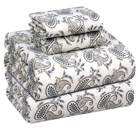 Ruvanti Flannel Sheets Queen Size 100 Cotton Double Brushed Bed