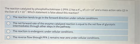 Solved The Reaction Catalyzed By