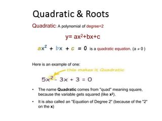 Quadratic Equations Pptx