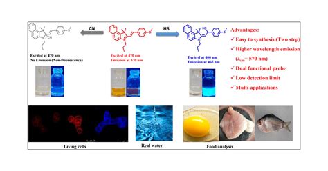 Dual Responsive Benzo Hemicyanine Based Fluorescent Probe For Detection Of Cyanide And Hydrogen
