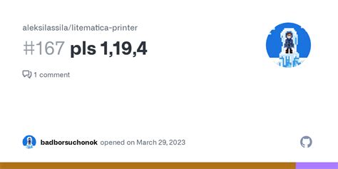 Pls 1 19 4 Issue 167 Aleksilassila Litematica Printer GitHub