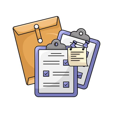 Task List With Envelope Illustration Vector Art At Vecteezy