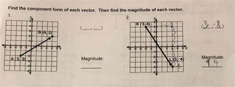 Solved Find The Component Form Of Each Vector Then Find The Chegg
